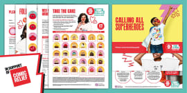 FREE! - Comic Relief: Simple Colouring Sheets Ages 3-5