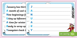 Flowers Acrostic Poem Template - Poetry (teacher made)