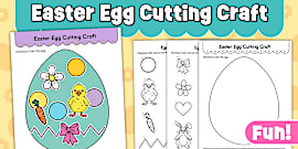 Cutting Skills Easter Egg Activity