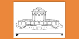 Museum Colouring Pages (teacher made) - Twinkl