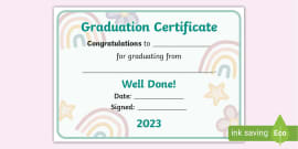 Graduation Certificates | Editable | Primary Resources