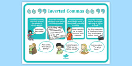 Inverted Commas Punctuation Poster - australia, inverted commas ...