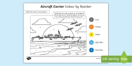 FREE! - Fighter Aircraft Colour by Number (Teacher-Made)