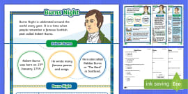 Robert Burns Comprehension Activity - CfE Learning Resources
