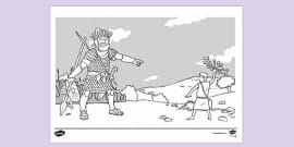 KS1 David and Goliath Bible Story for Kids PowerPoint