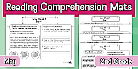 Second Grade March Daily Reading Comprehension Mats