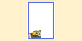 FREE! - Train Page Border | Page Borders | Twinkl - Twinkl