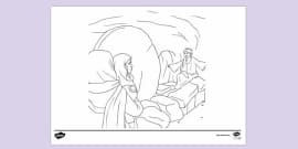 FREE! - Garden Tomb Colouring | Colouring Sheets - Twinkl
