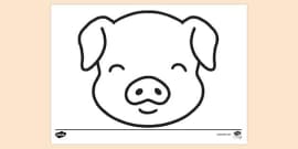 FREE! - Pig Colouring Page | Colouring Sheets (teacher made)
