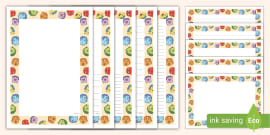 Monster Page Borders (teacher made)
