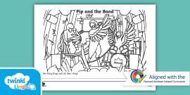 Pip and the Shed Colouring Page (Teacher-Made) - Twinkl