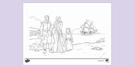 FREE! - Settlement Colouring | Colouring Sheets - Twinkl