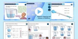 Volume and Capacity Differentiated Worksheet | Year 3
