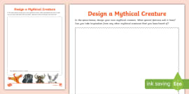 Create a Mythical Creature Activity (Teacher-Made) - Twinkl