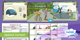 Places in town in French - In My Town Lesson Pack