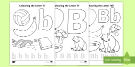 Phonics b Sound | Colouring Worksheet | Primary Resources