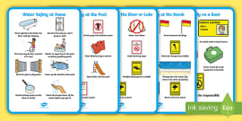 Water Safety Signs (teacher made) - Twinkl