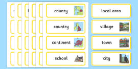 My Local Area Map Worksheet - Geography - Twinkl