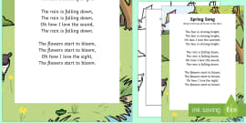 Spring Is Here Song (teacher made) - Twinkl