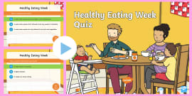 KS2 Healthy Eating Quiz PowerPoint (Teacher-Made)