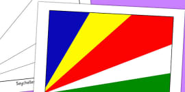 Flag of Seychelles Display Bunting (profesor hizo) - Twinkl