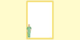 FREE! - Simple Blank Nurse Page Border | Page Borders | Twinkl