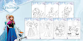Disney Frozen Colouring Pages for Kids | Twinkl Resources