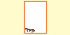 FREE! - Simple Blank Coal Page Border | Page Borders | Twinkl