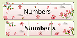 FREE! - Handprint Themed Display Numbers (teacher made)