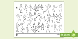 Fitness PE Colouring Sheet | Colouring Sheets (teacher made)