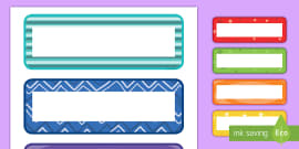 Editable Aboriginal Style Border Labels - Editable Aboriginal Style Border