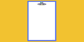 FREE! - Simple Blank Pyramid Alien Border | Page Borders | Twinkl