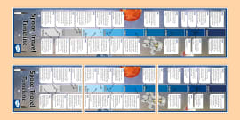 FREE! - Space Travel Timeline: chronological order activity ks2