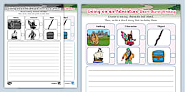 Giraffe Writing Template (teacher made) - Twinkl