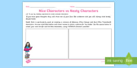 Naughty or Nice List Character Analysis Activity for 3rd-5th Grade