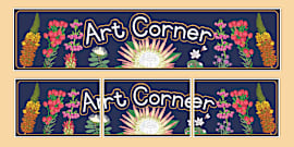 Art Title Display Lettering (teacher made) - Twinkl