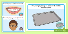 Healthy Teeth Playdough Mat (teacher made) - Twinkl
