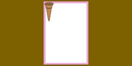 FREE! - Ice Cream Page Border | Page Borders | Twinkl