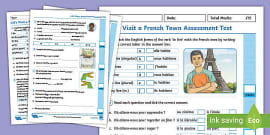 👉 French: Where in The World?: Year 4 Assessment Test