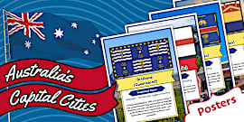 Towns and Cities of Australia Photo Display Poster
