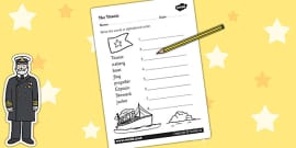 KS2 Titanic Art Activity - Cutaway Collaborative Colouring