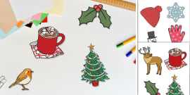 Christmas Selfie Props - Primary Resources (teacher made)