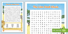 Savanna Habitat Word Search, Savanna (teacher made) - Twinkl