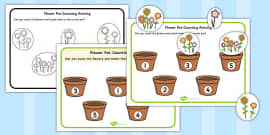 Number Matching Plant Activity (teacher made)