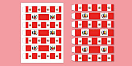 Ficha de actividad: Datos de las banderas del Perú - Twinkl