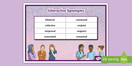 Choice Synonyms Word Mat (teacher made) - Twinkl