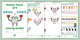 Kindergarten Number Bonds to 10 Ten-Frame Worksheet