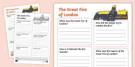 Amazing The Great Fire of London Fact Cards (teacher made)