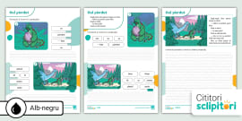 Diverse tipuri de case – Fișă de citire și scriere clasa I