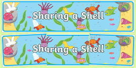 FREE! - Display Posters to Support Teaching on Sharing a Shell